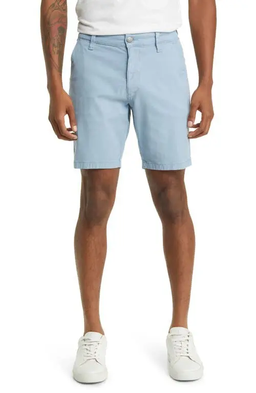 MAVI Noah Stretch Twill Flat Front Shorts - Mountain Spring Luxe Twill