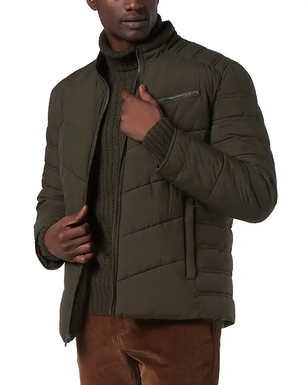 Andrew Marc Winslow Packable Moto Jacket - Juniper