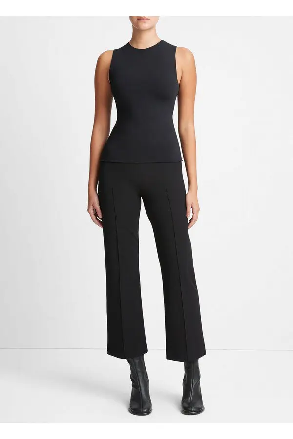 Vince Stretch-jersey Shell - Black