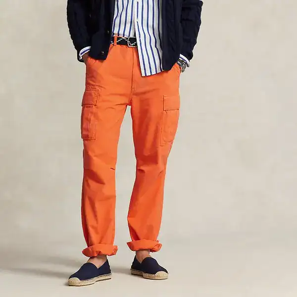 Ralph Lauren Burroughs Relaxed Fit Ripstop Cargo Pant - Bright Signal ...