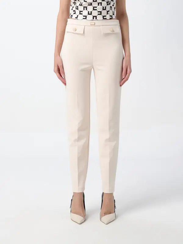 Elisabetta Franchi Trousers - White