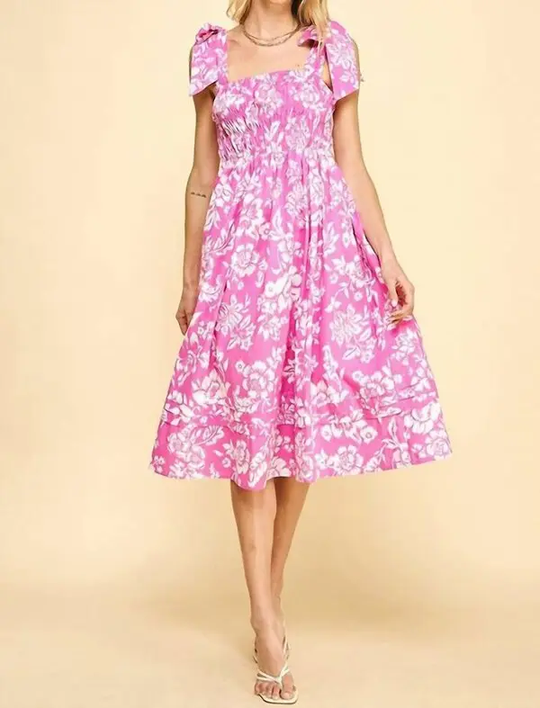 Buy PINCH Paradise Midi Dress - Pink At 35% Off | Editorialist