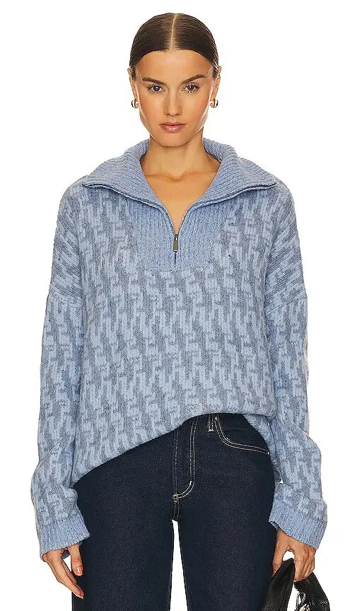 JOHN & JENN BY LINE Enzo Quarter Zip Knit Sweater