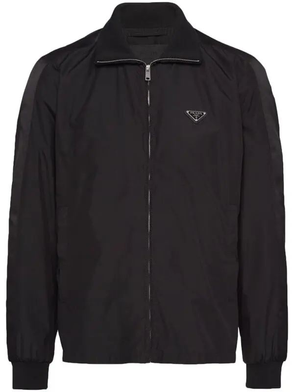 Prada Silk-blend Blouson Jacket
