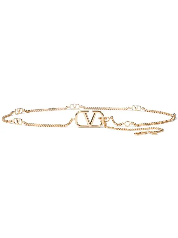 Valentino Garavani Vlogo Signature Chain Belt - Gold