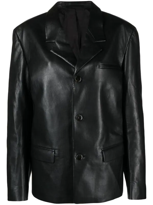 Nanushka Rox Regenerated-leather Blazer