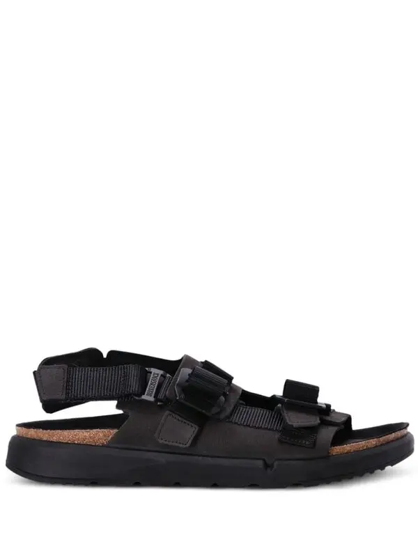 BIRKENSTOCK Shinjuku Logo-strap Sandals - Black