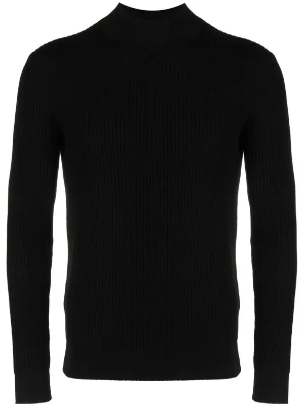 Tagliatore Gus Mock-neck Ribbed Jumper