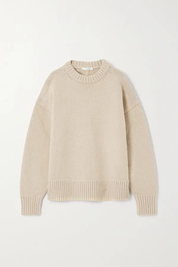 THE ROW Ophelia Oversized Wool And Cashmere Sweater - Neutrals