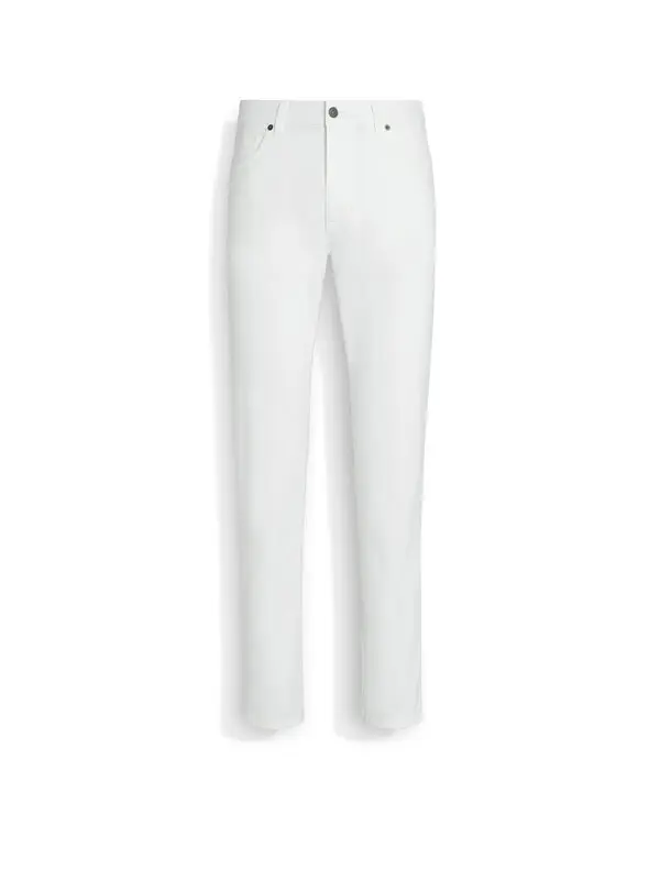 Zegna Stretch Cotton Roccia Jeans - White