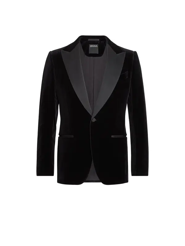 Zegna Cotton Evening Jacket - Black