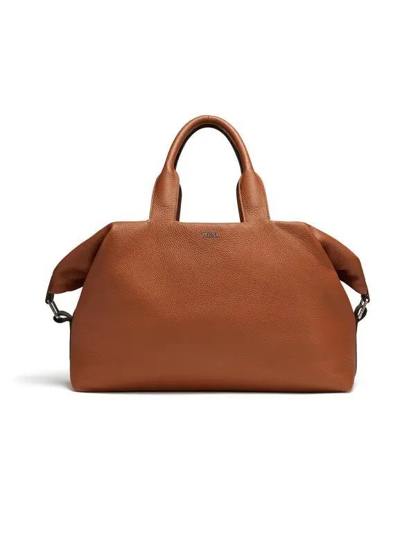Zegna Deerskin Holdall Raglan - Foliage