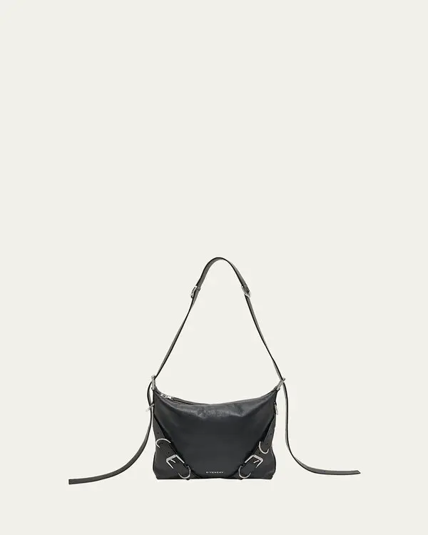 Givenchy Voyou Leather Crossbody Bag - Black
