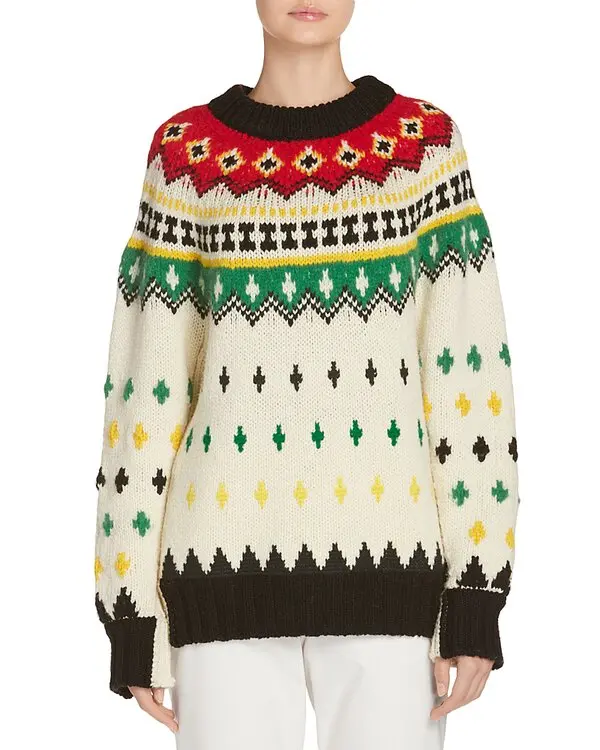 Moncler Crewneck Sweater - White