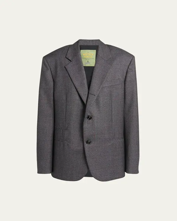 Bottega Veneta Prince Of Wales Wool Blazer