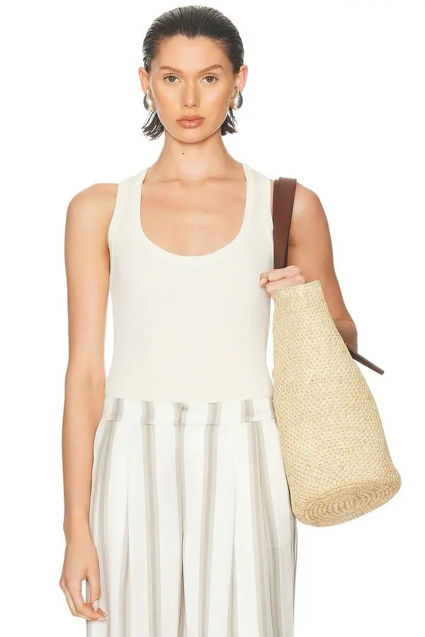 Matteau Ribbed Tank Top - Ecru