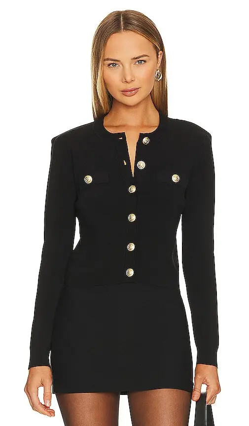 L'Agence Toulouse Cardigan - Black