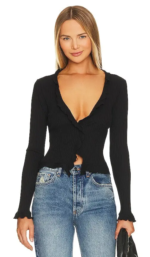 Lamade Sweet Serenade Ruffle Cardigan
