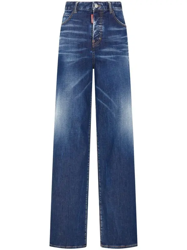 Dsquared2 Wide-leg Jeans - Blue