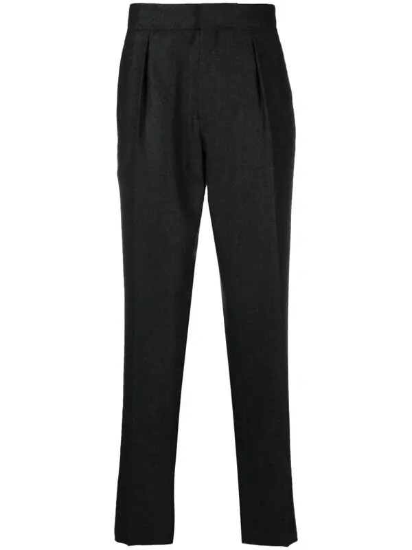 Zegna Felted Tapered-leg Trousers