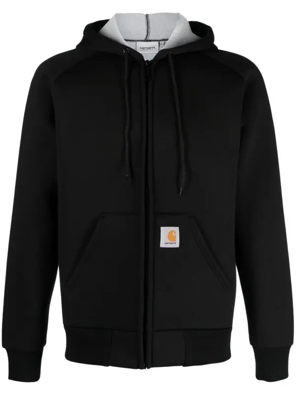 Carhartt Work In Progress Car-lux Zip-up Hoodie - Black
