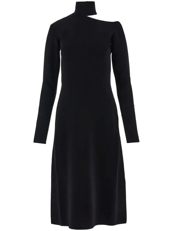 FERRAGAMO Cut-out Knitted Midi Dress