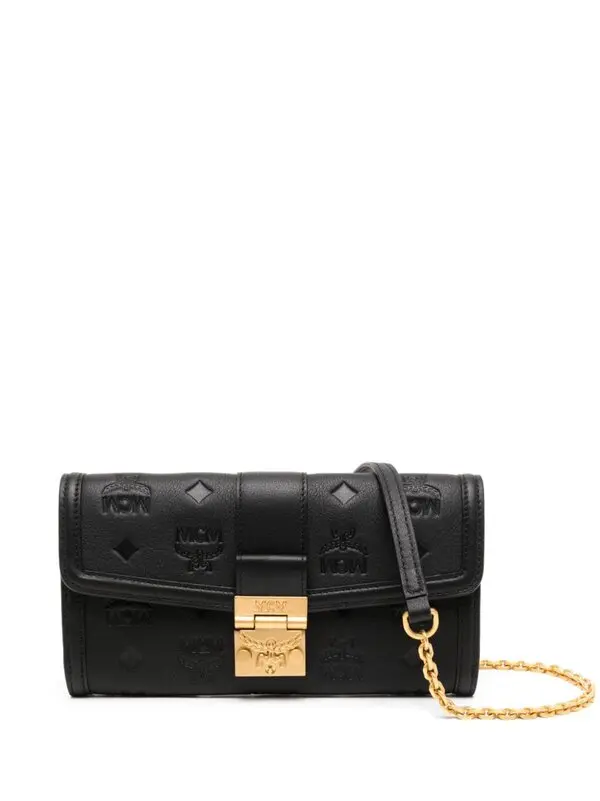 Mcm Large Tracy Embossed-monogram Chain Wallet