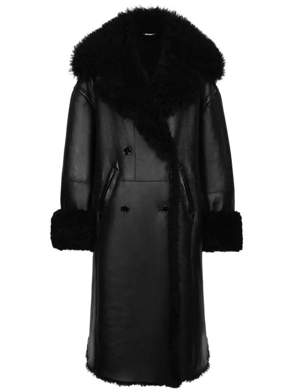 Dolce & Gabbana Wide-lapel Shearling-lining Coat