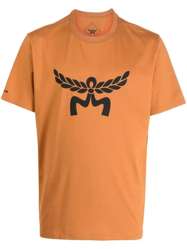 Mcm Laurel Logo-print Cotton T-shirt - Brown