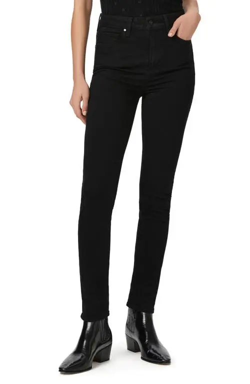 Paige Gemma High-waist Stovepipe Skinny Jeans - Blk Shadow