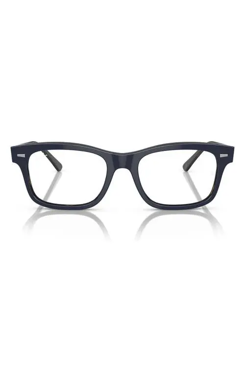 Ray-ban Mr. Burbank 56mm Rectangular Eyeglasses - Blue