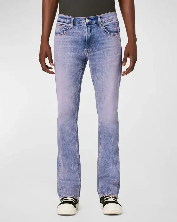Hudson Jeans Walker Kick Flare Denim Jeans - Violet | Editorialist
