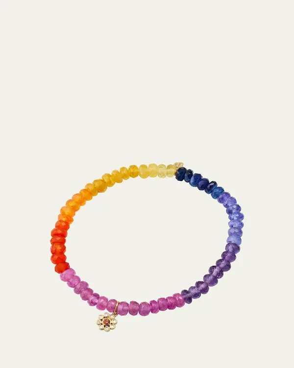 SYDNEY EVAN 14k Yellow Gold Bracelet With Sapphire And Diamonds