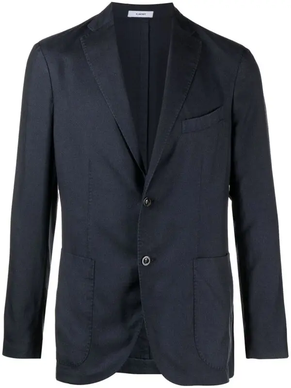 Boglioli Notched-lapels Cashmere-blend Blazer