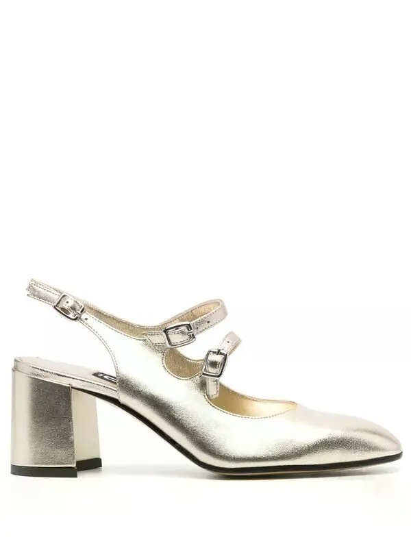 CAREL Banana 65mm Slingback Pumps - Gold