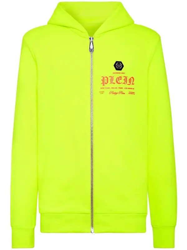 Philipp Plein Logo-print Zipped Hoodie