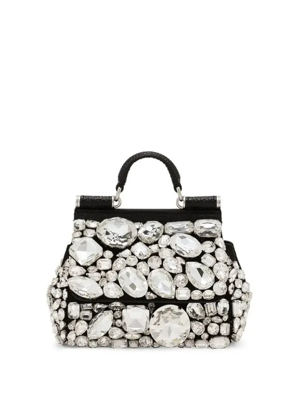 Dolce & Gabbana Sicily Crystal-embellished Tote Bag