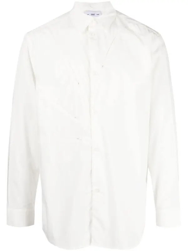 POST ARCHIVE FACTION Zip-detail Long-sleeve Shirt