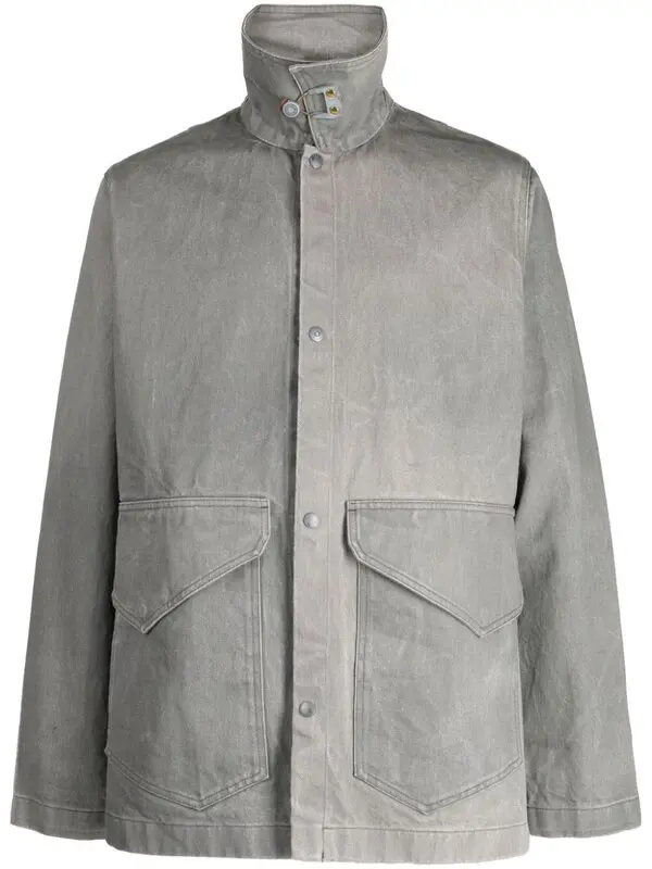 OBJECTS IV LIFE Funnel-neck Denim Jacket