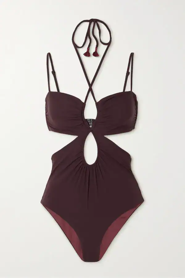 新品herlipto 2Way Cut-Out Ribbed Swimwear herlipto 2Way Cut-Out Ribbed Swimwear S 【公式通販】