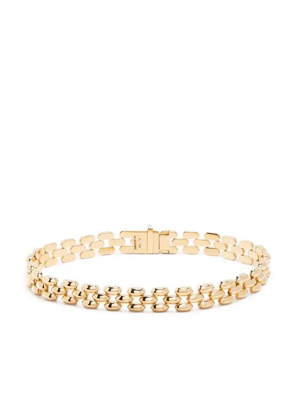 Lizzie Mandler Cleo 3 Row Knife Edge Link Bracelet