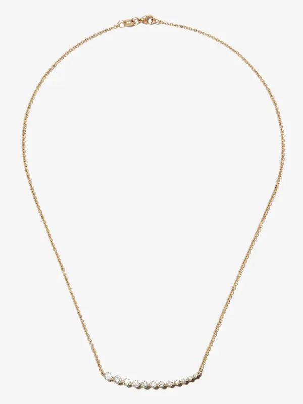 ANITA KO 18k Yellow Graduated Diamond Necklace