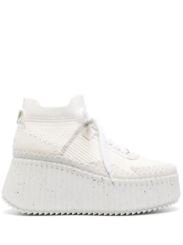 Chloé Nama 80 Wedge Sneakers