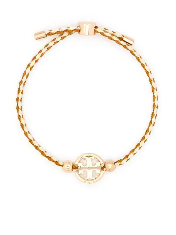 Tory Burch Brown Miller Slider Bracelet - Gold | Editorialist