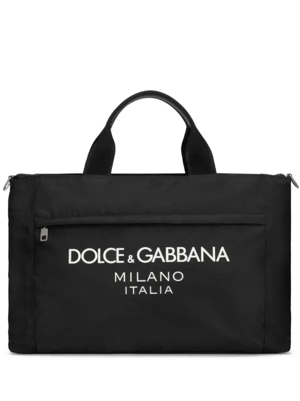 Dolce & Gabbana Logo Print Tote Bag - Black