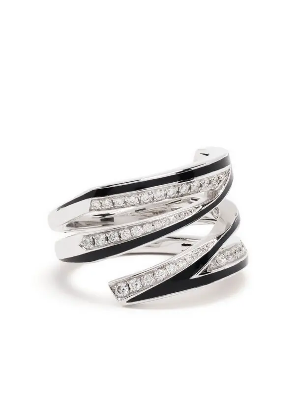Stephen Webster 18k White Gold Vertigo Infinity Diamond Ring