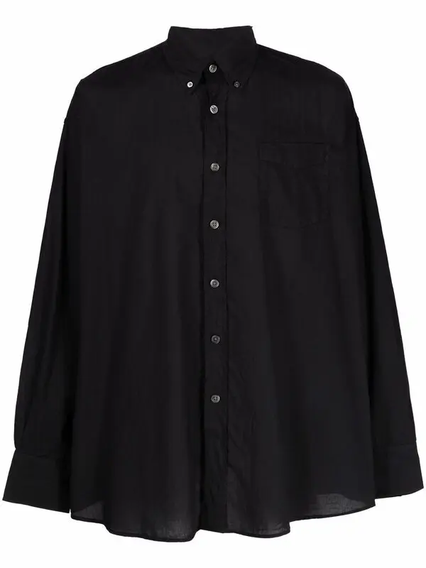 Our Legacy Borrowed Cotton Shirt - Black