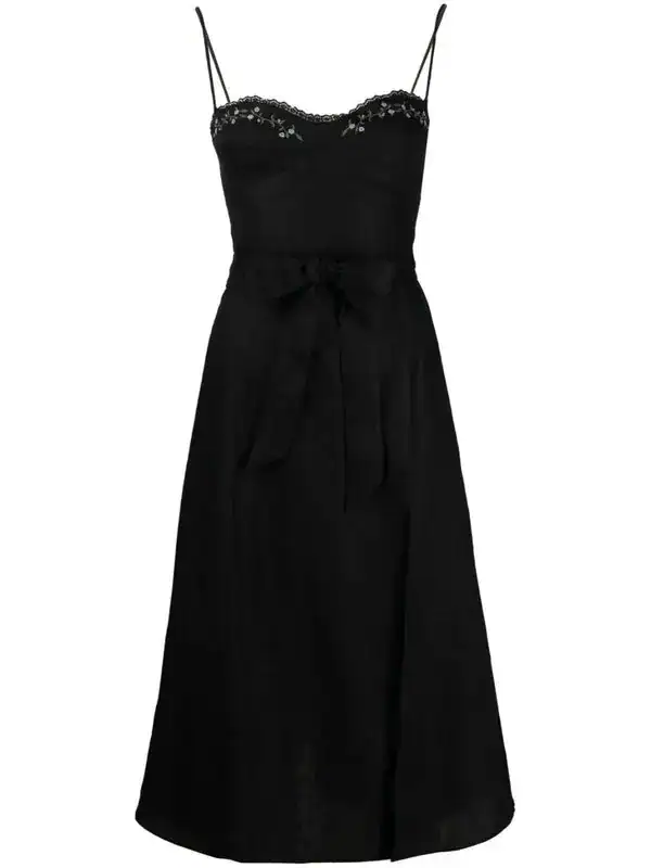 knee length dresses for ladies Kaya Linen Dress – Petite Chérie main image 0