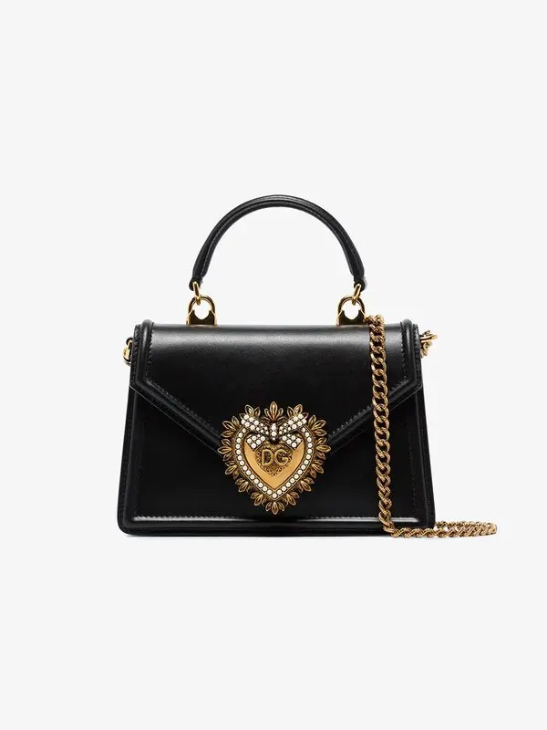 Dolce & Gabbana Devotion Mini Top Handle Bag - Black