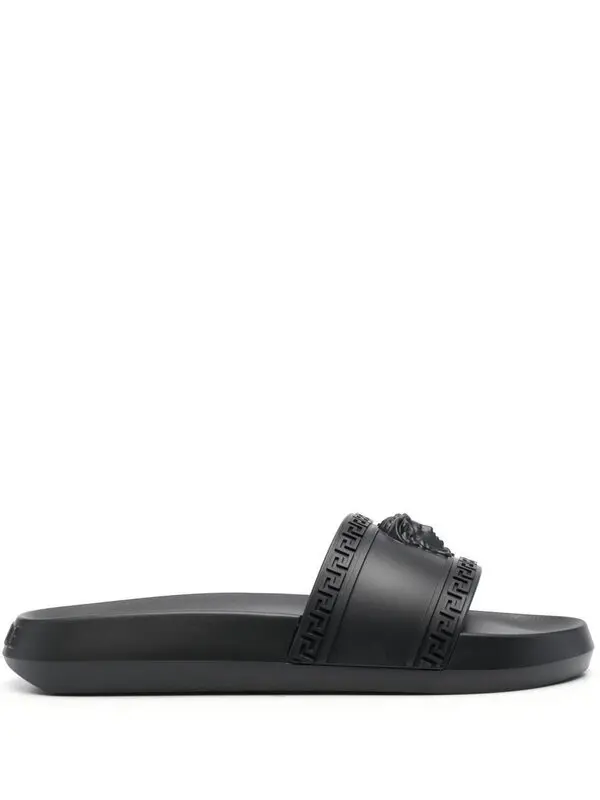 Versace Palazzo Slides - Black